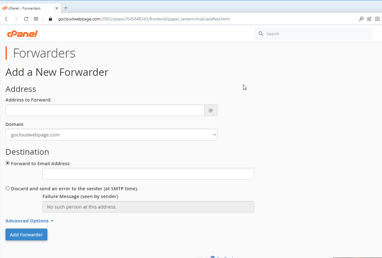 How To Create Email Forwarders For Your Account In CPanel 