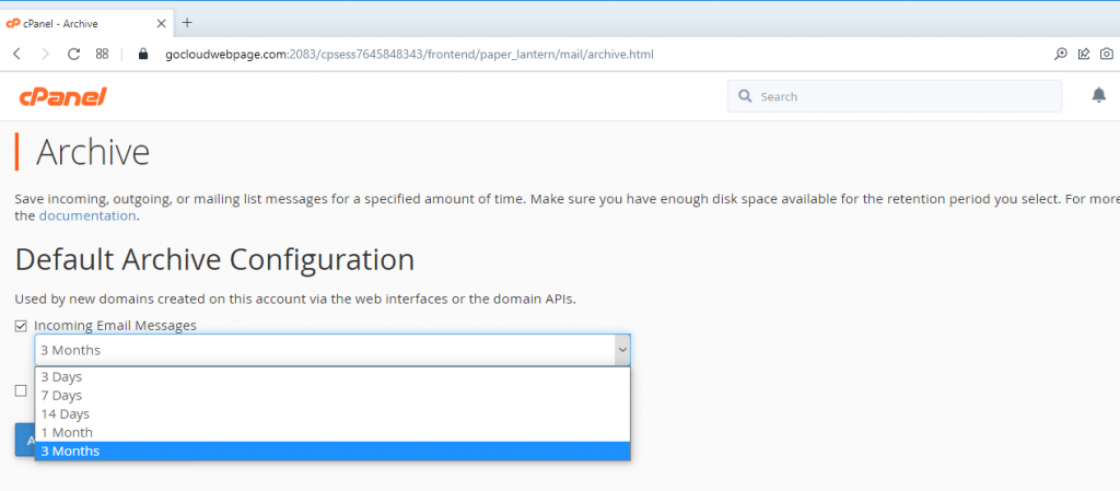 How to Enable Email Archiving in cPanel?