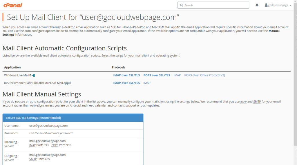 How to Find your Email Settings in Webmail and cPanel