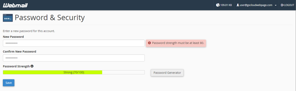 How to Change Email Account Password via Webmail?