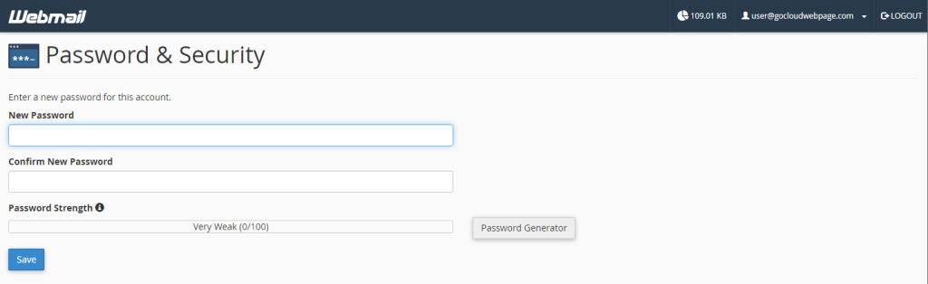 How to Change Email Account Password via Webmail?