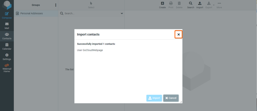 How To Export And Import Contacts In Roundcube Webmail