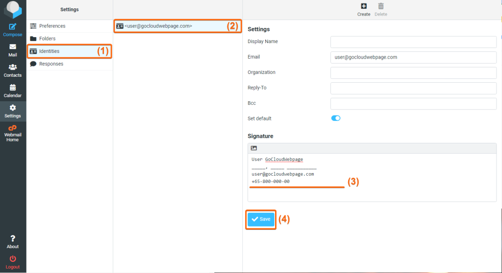 How to Setup Email Signature in Roundcube webmail