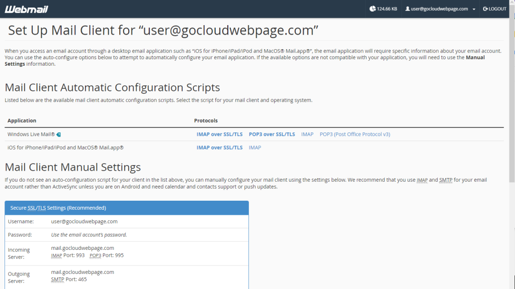 How to Find your Email Settings in Webmail and cPanel
